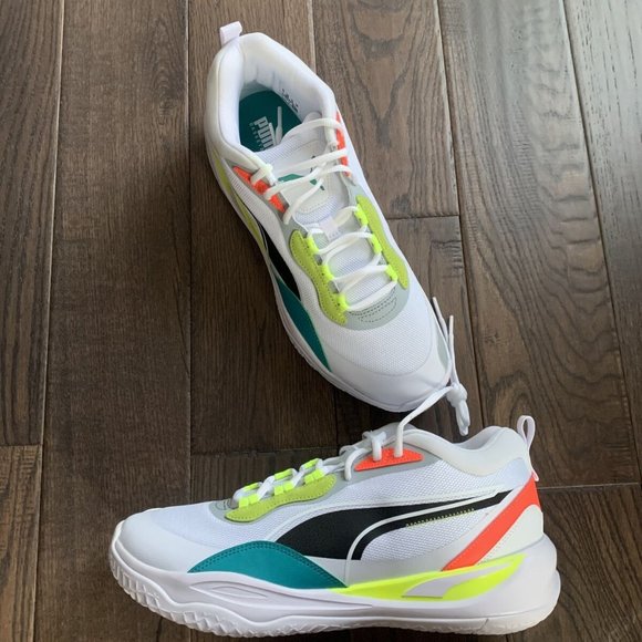 Puma | Shoes | Puma Playmaker Pro Basketball Shoes Mens Size 3 White ...